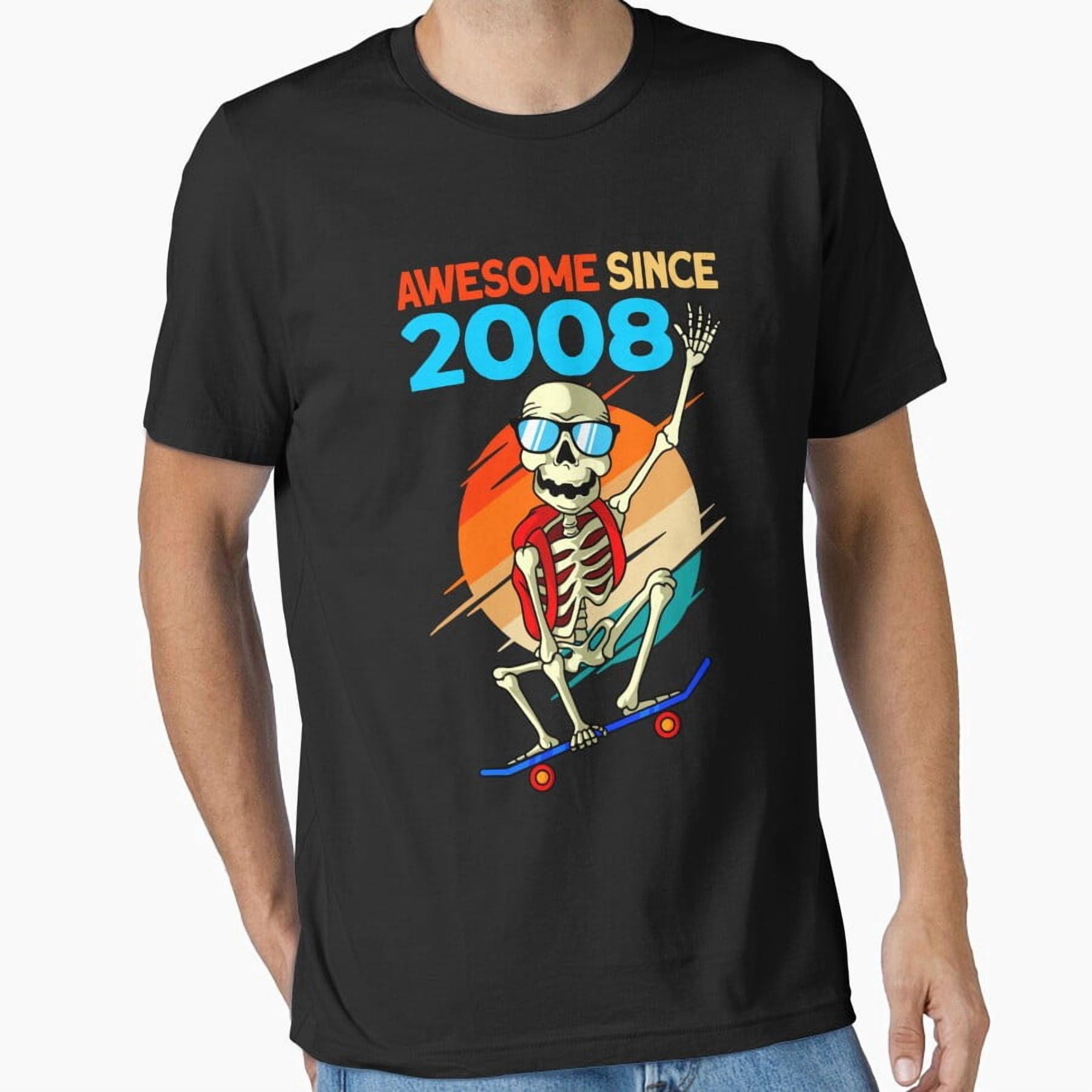 Born In 2008 Skateboard 18th Birthday Skateboarding Sport Unisex T ...