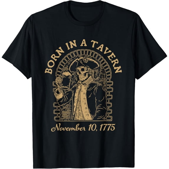 Born In A Tavern Trendy November 1775 T-Shirt - Walmart.com