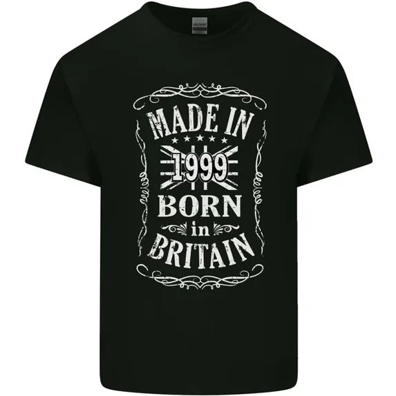 Born In Britain 26Th Birthday Made 1999 T-Shirt - Walmart.com