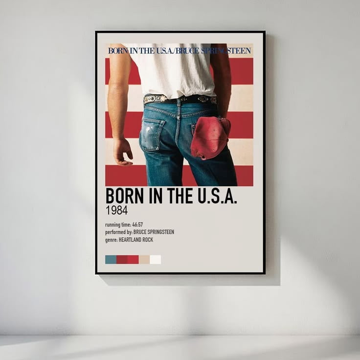 Born In The USA - Bruce Springsteen (1984) Poster Size 24''x36'' The ...