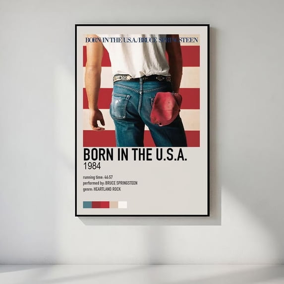 Born In The USA - Bruce Springsteen (1984) Poster Size 24''x36'' The ...