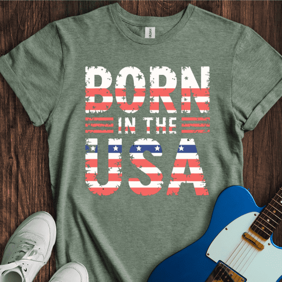 Born In The USA T-Shirt - Walmart.com