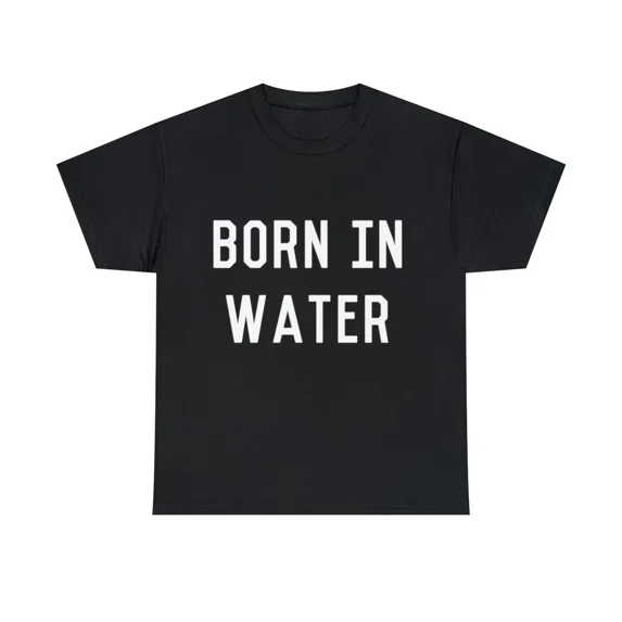 Born In Water Mermaid Beach Bum Summer Ocean Vacation Graphic Unisex T ...