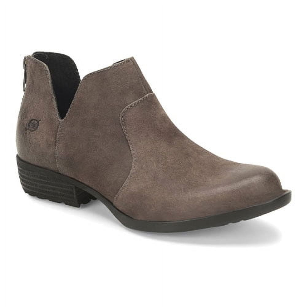 Born Kerri Distressed Leather Ankle Boots Dark Grey Size 9 BR0012042 ...