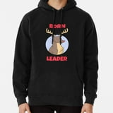 Born Leader Christmas Holiday Festive Party Leadership Gift Hoodie ...