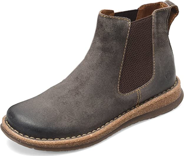 Born Men's Brody Boot Concrete (dark grey) Distressed Leather ...