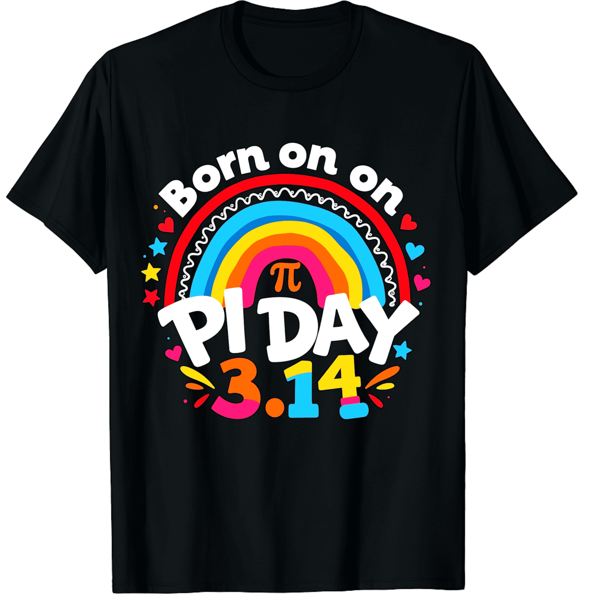 Born On Pi Day Happy Math Teacher Men Women Short Sleeve Graphic T ...