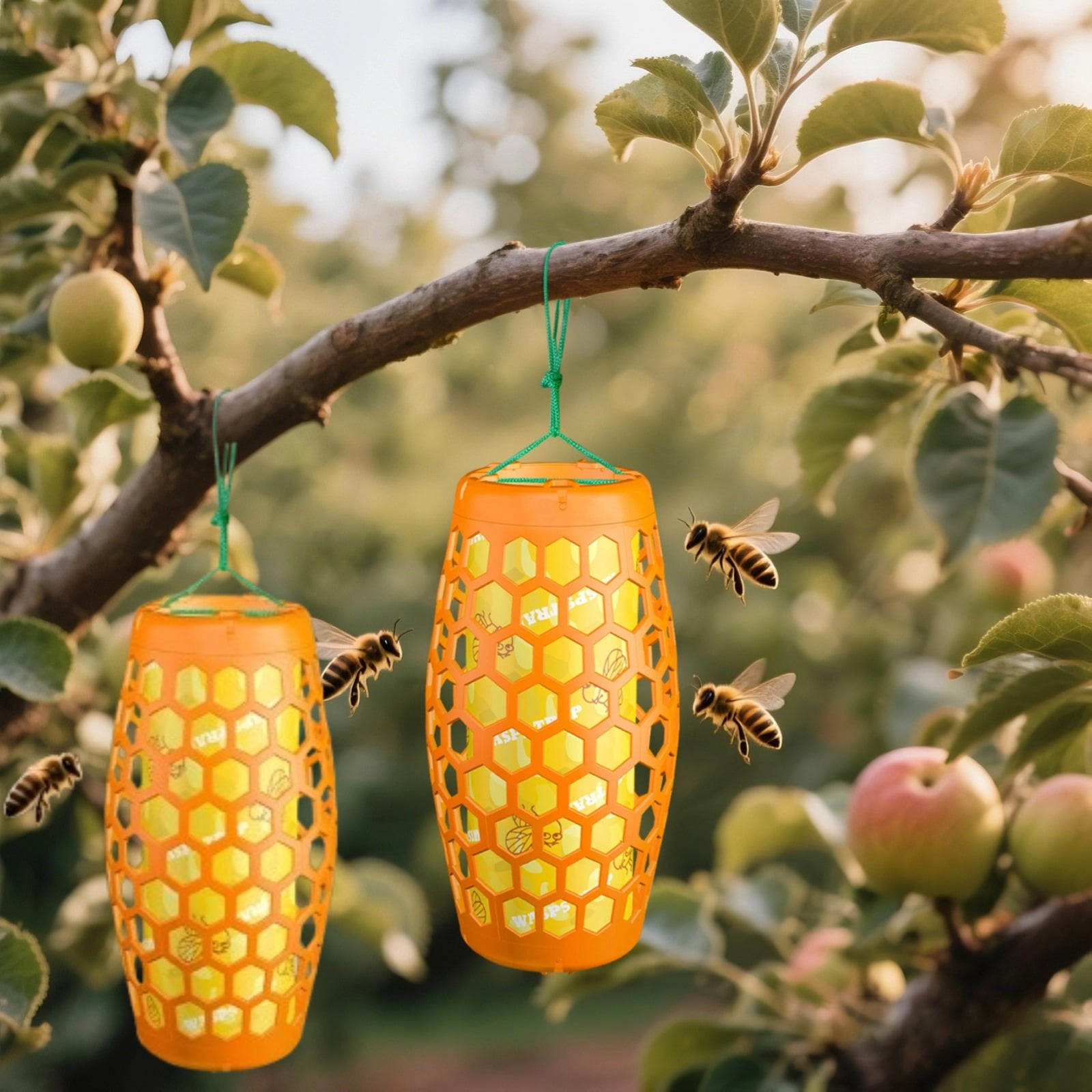 Born Pettry 2 Pcs Wasp Traps Bee Baits with Bait Reservoir Outdoor ...
