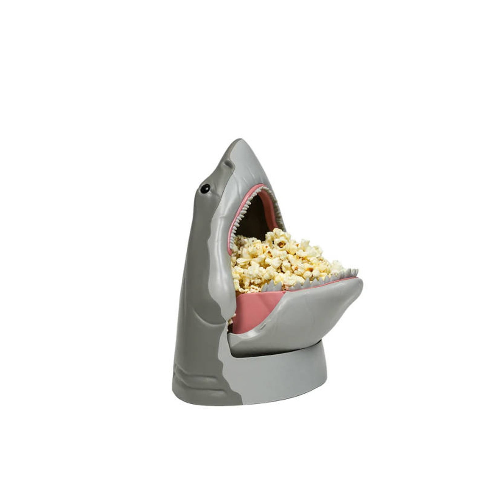 Born Pettry Jaws 50th Anniversary Shark Popcorn Bucket, Great White Shark Head Plastic Popcorn ...