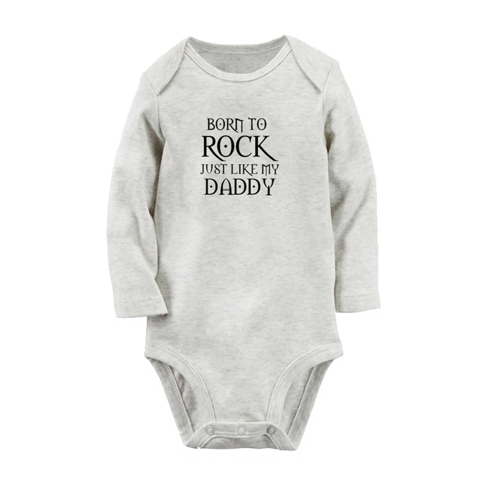 Born to Rock Just Like My Daddy Funny Rompers, Newborn Baby Unisex ...
