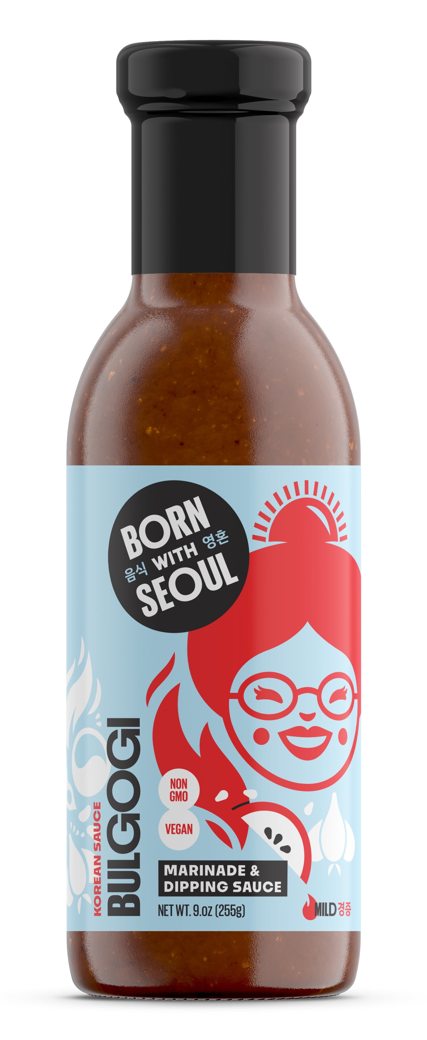 Born With Seoul Bulgogi Marinade Korean BBQ Sauce, 9 oz, vegan ...