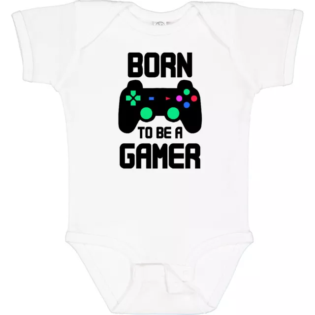 Born To Be A Gamer With Controller Baby Bodysuit Pop Culture Gaming My ...