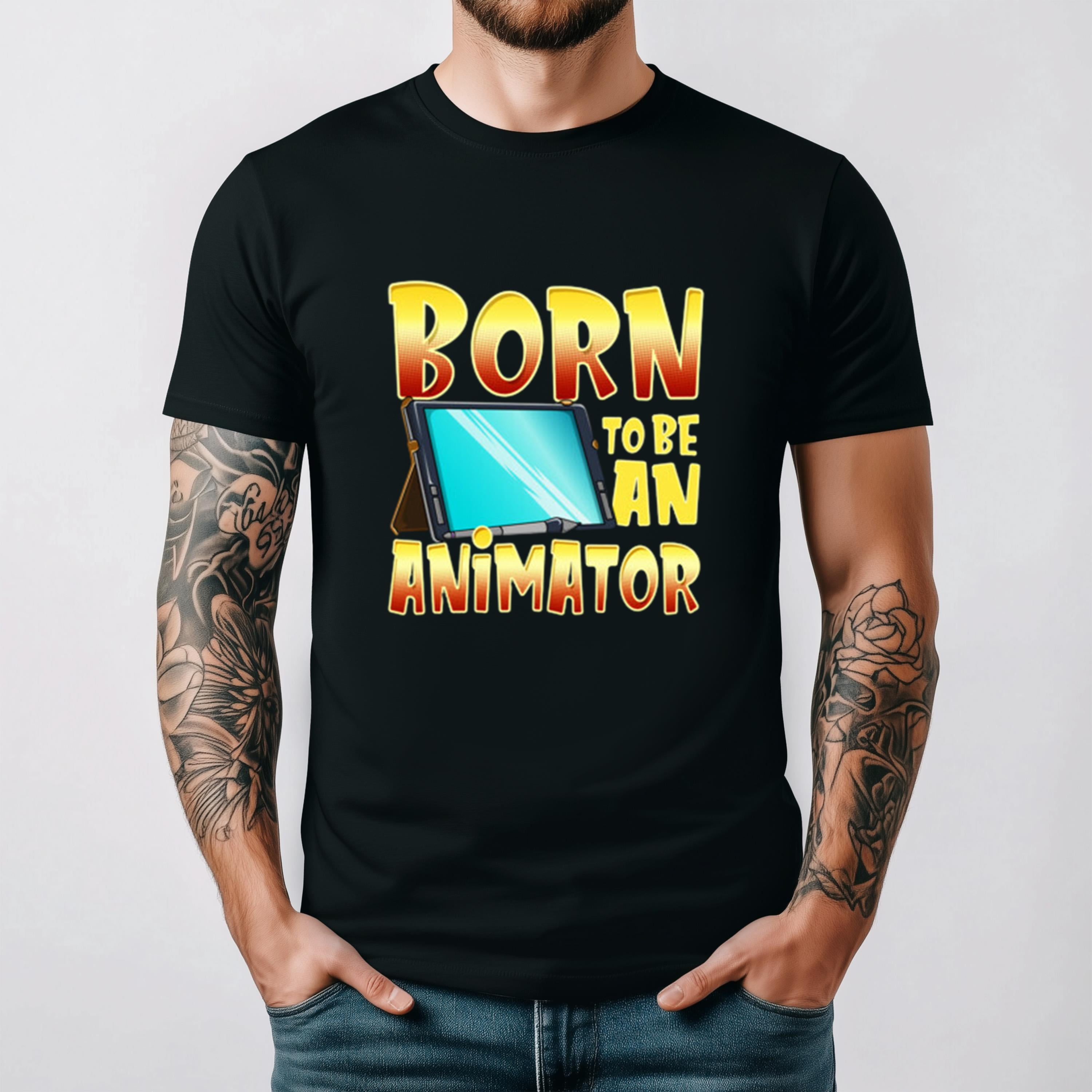 Born To Be An Animator Gifted Professional Artist Fun Unisex T-Shirt up ...