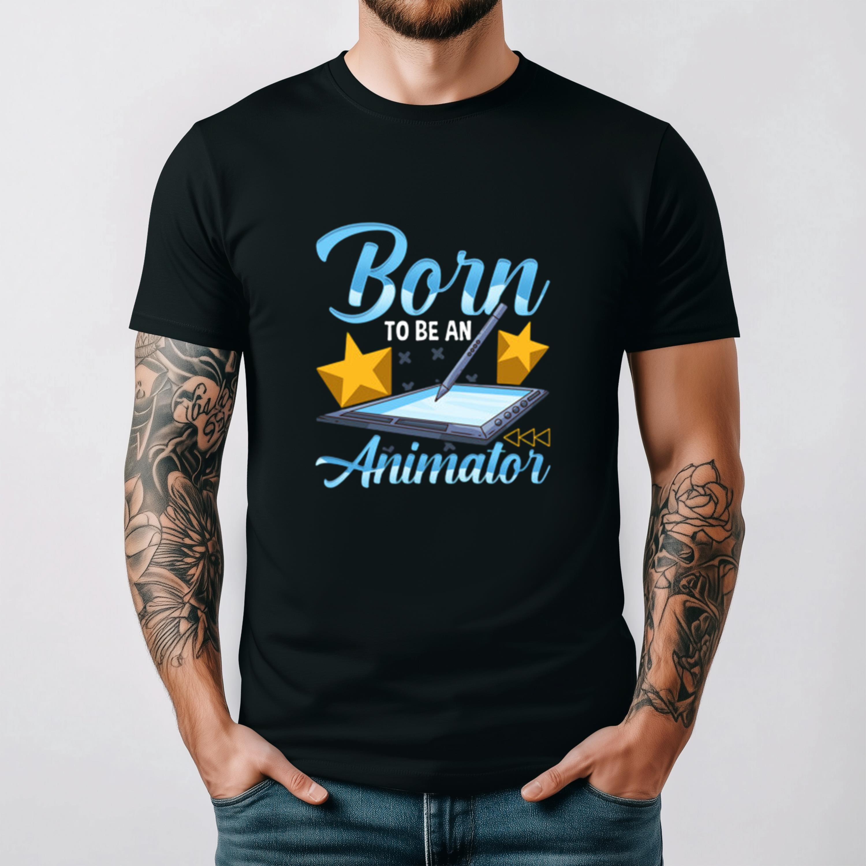 Born To Be An Animator Professional Artist Cartoon Unisex T-Shirt up to ...