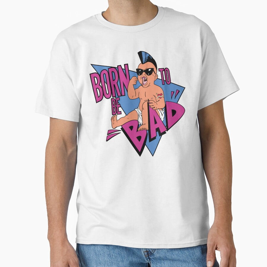 Born To Be Bad Retro Rebel er Biker Aesthetic Graphic T-Shirt - Walmart.com
