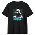 Born To Be Different Hacker Retro Graphic Tee For Men, Cool Tech Cotton ...