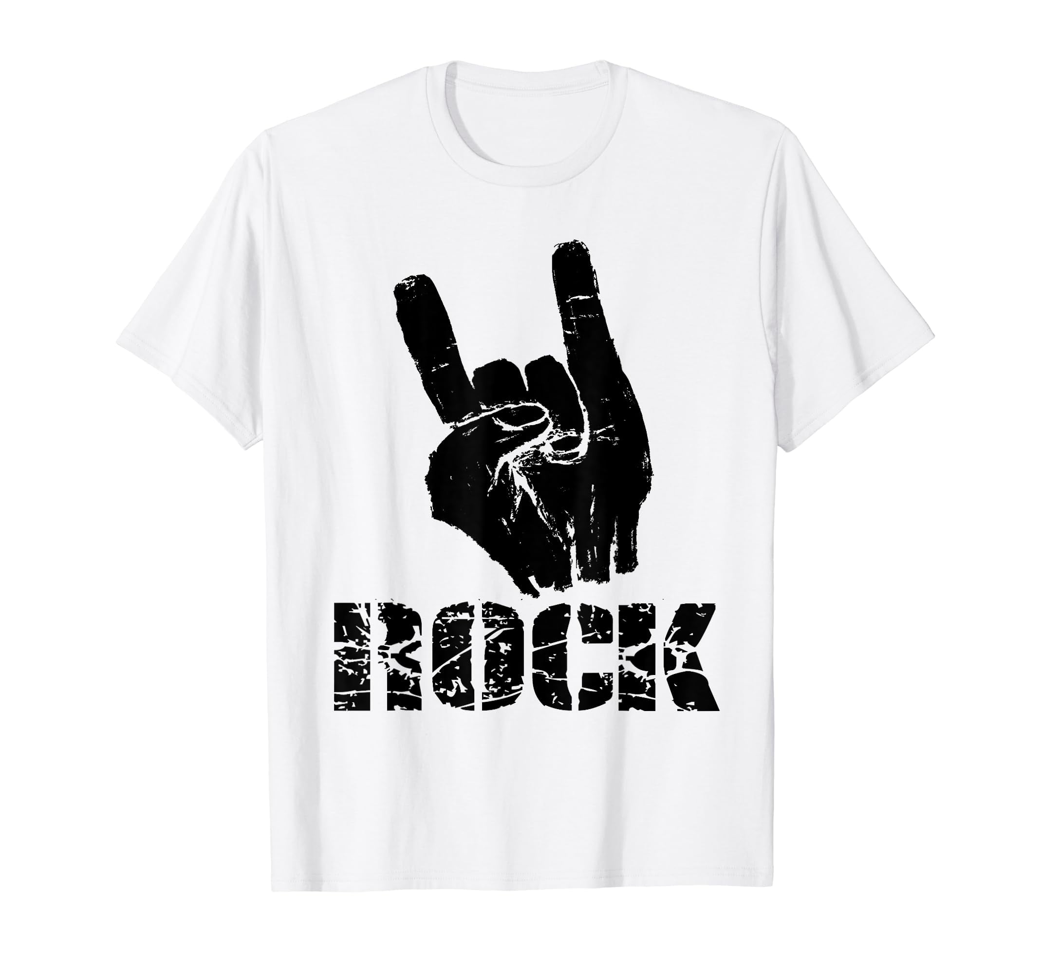 Born To Be Rock Star T-Shirt - Hand Horns - Tee - Walmart.com