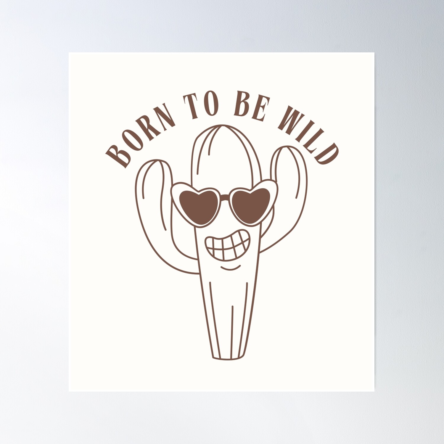 Born To Be Wild Poster Wall Art, Modern Wall Decor, 24x24 UNFRAMED ...