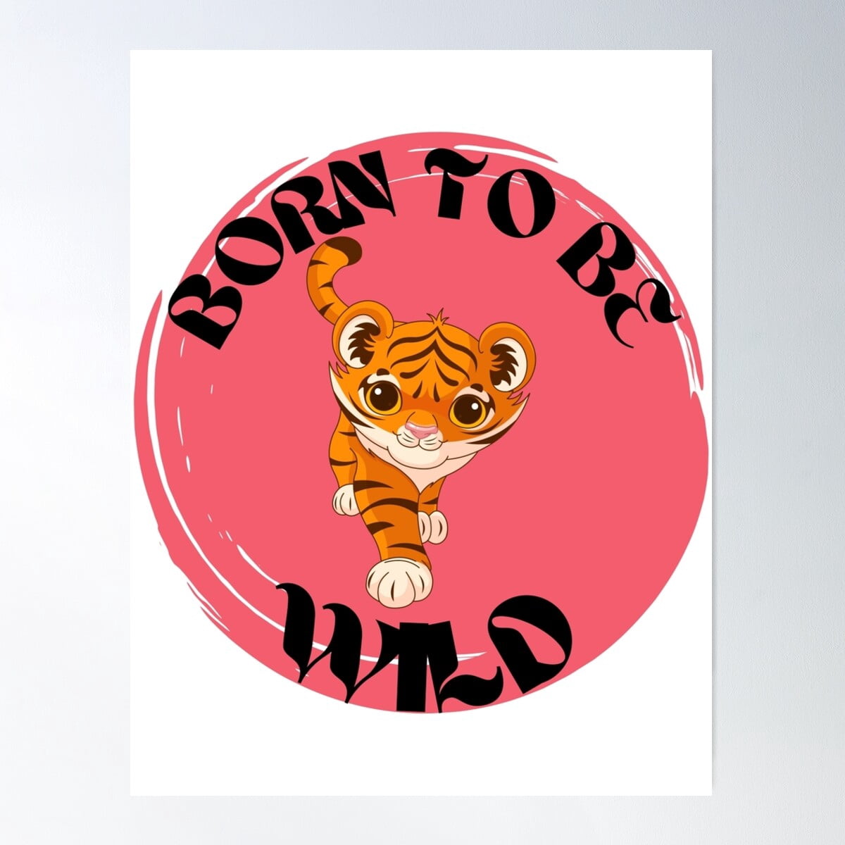 Born To Be Wild Poster Wall Art, Modern Wall Decor For Living Room ...