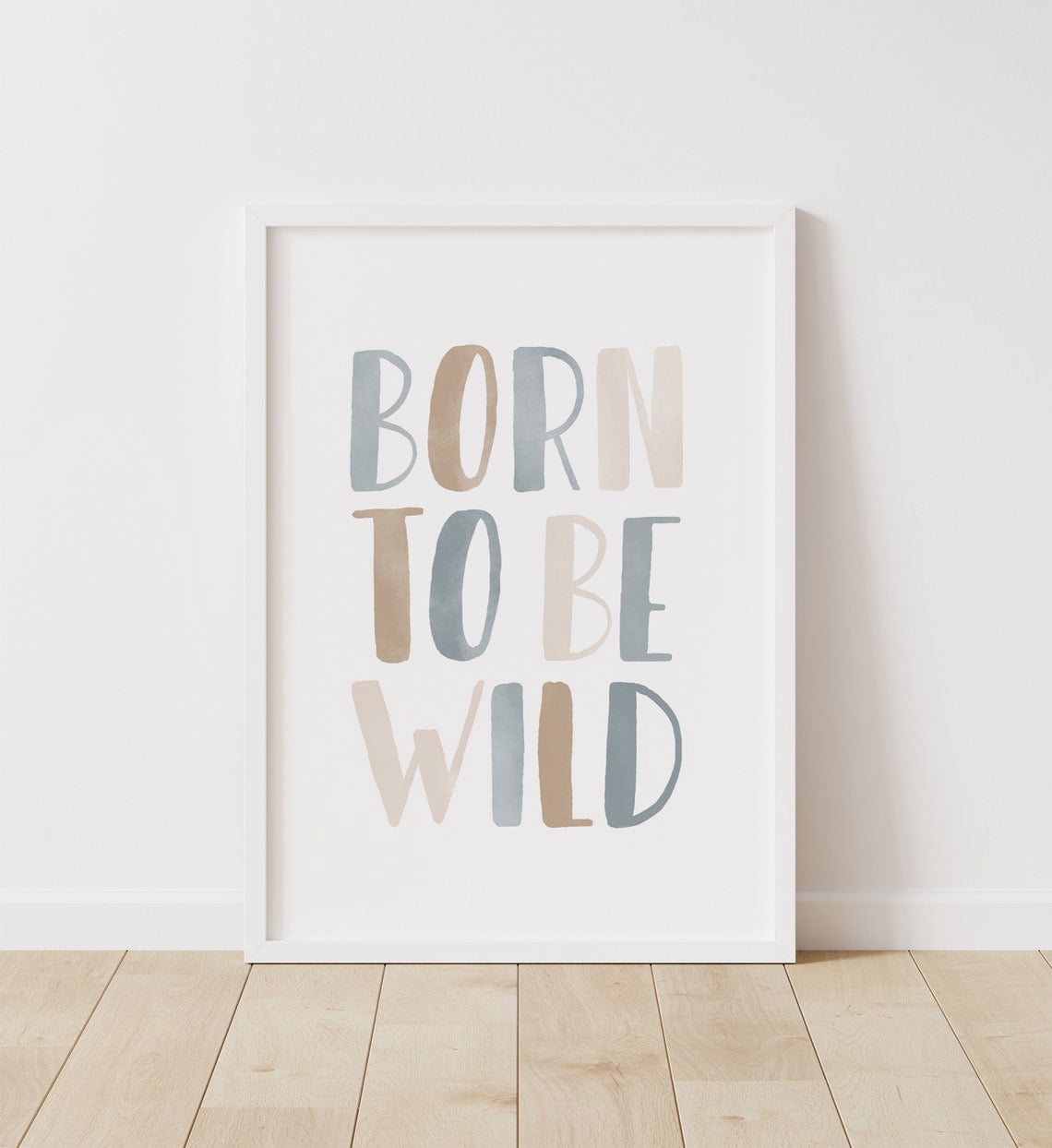 Born To Be Wild Poster Woodland Nursery Decorbaby Boy Room Decor Poster ...