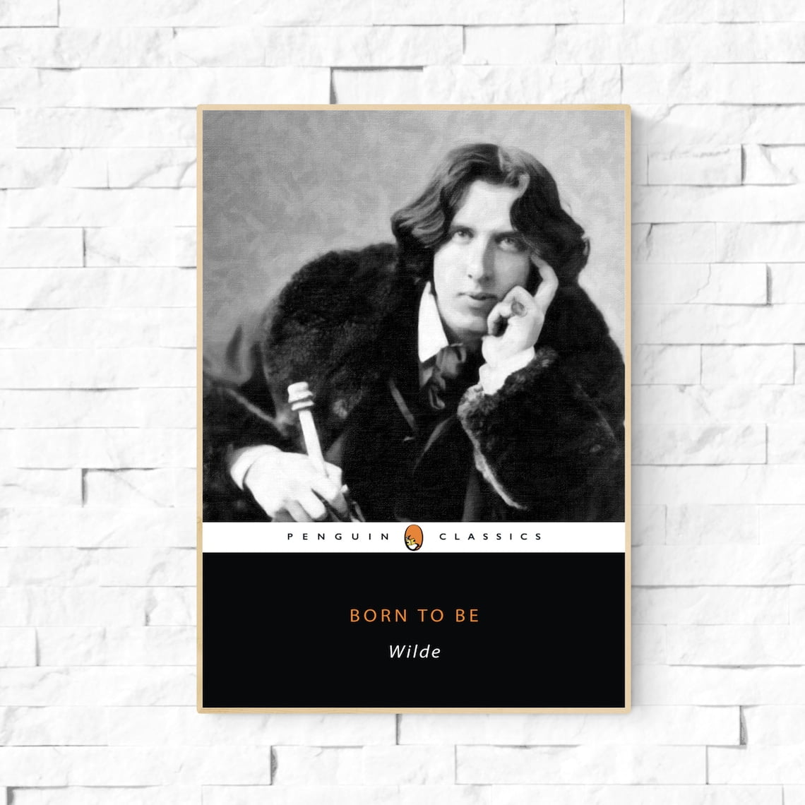 Born To Be Wilde, Oscar Wilde, Book Cover Art, #130, Unframed Canvas ...