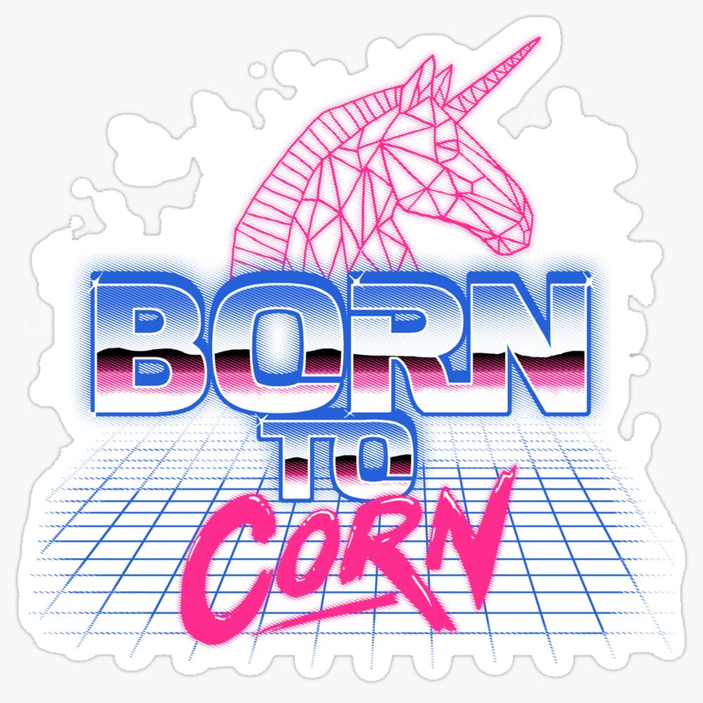 Born To Corn Sticker Phone Decal Water Bottle Stickers Car Decals ...