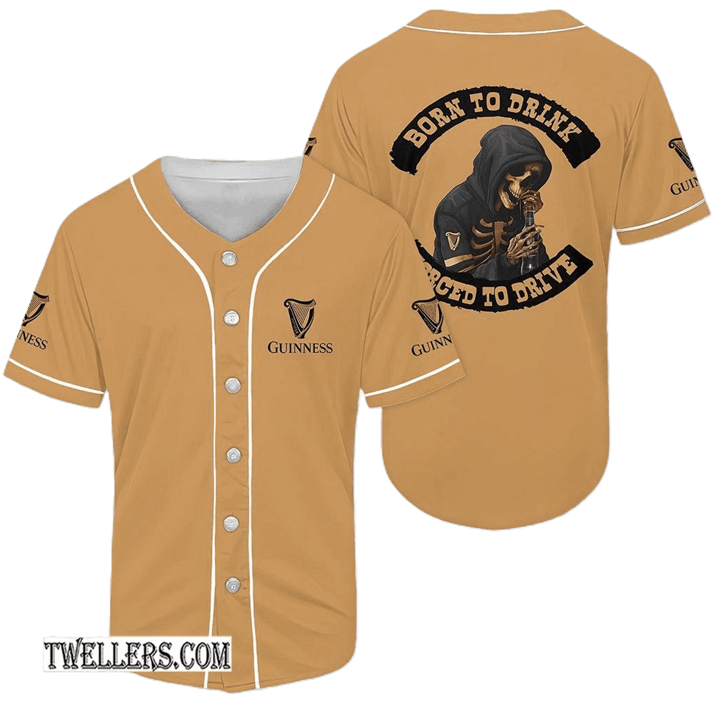 Born To Drink Guinness Baseball Jersey TW1373, Beer baseball jersey ...