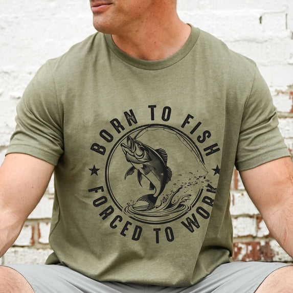 Born To Fish T-Shirt: Funny Fishing Dad Gift, Unisex T-Shirt - Walmart.com