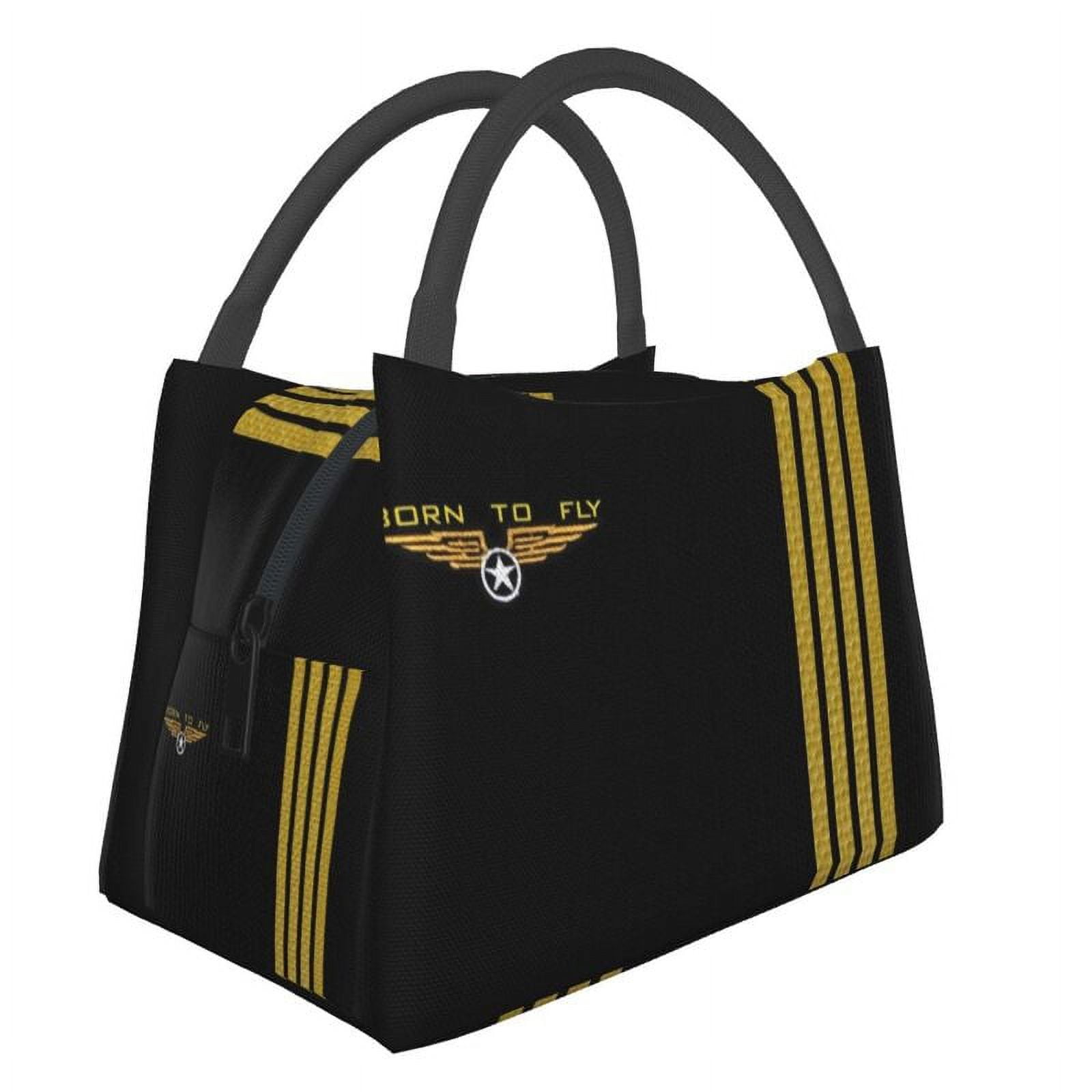 Born To Fly Flight Pilot Insulated Lunch Bags for Women Flying Aviation ...