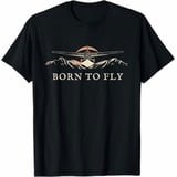 Born To Fly Vintage Airplane T-Shirt - Walmart.com