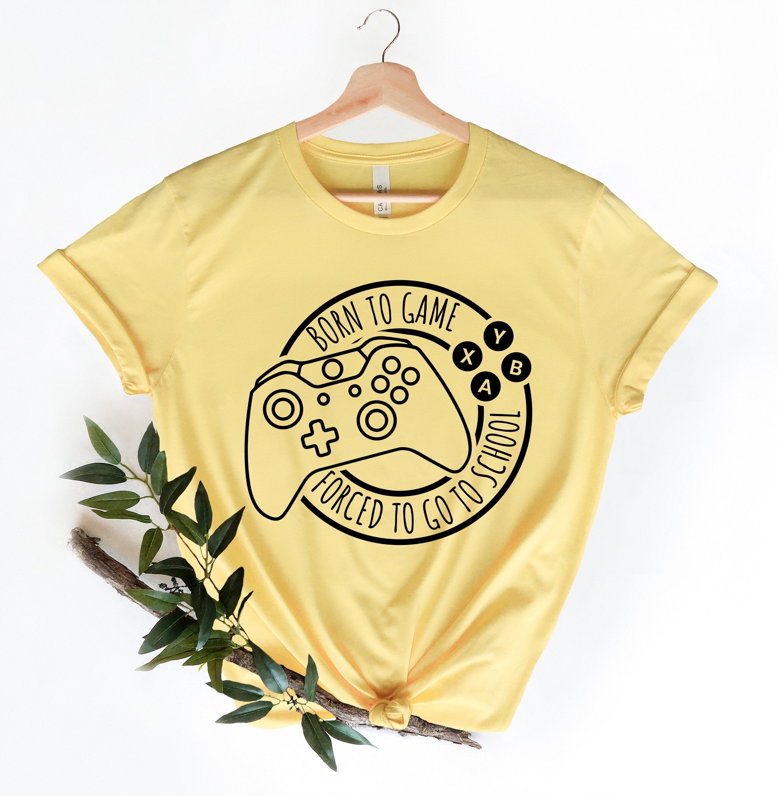 Born To Game Shirt, Forced To Go To School T-Shirt, First Day of School ...