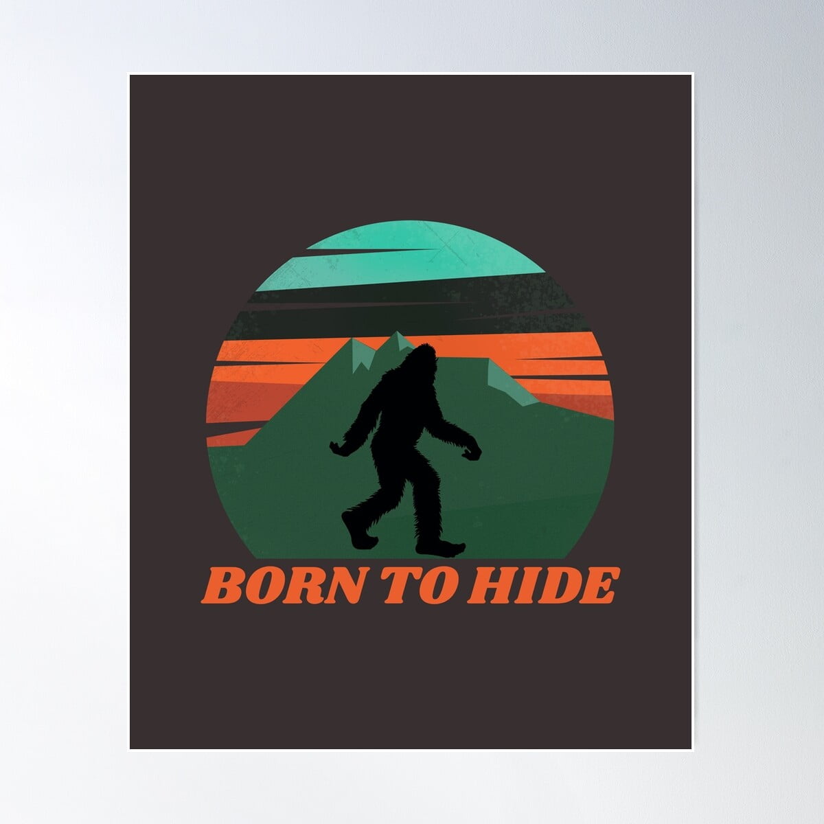 Born To Hide Poster Wall Art, Modern Wall Decor For Living Room Bedroom ...