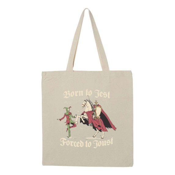 Born To Jest Forced To Joust Funny Medieval Knight Meme Tote - Walmart.com