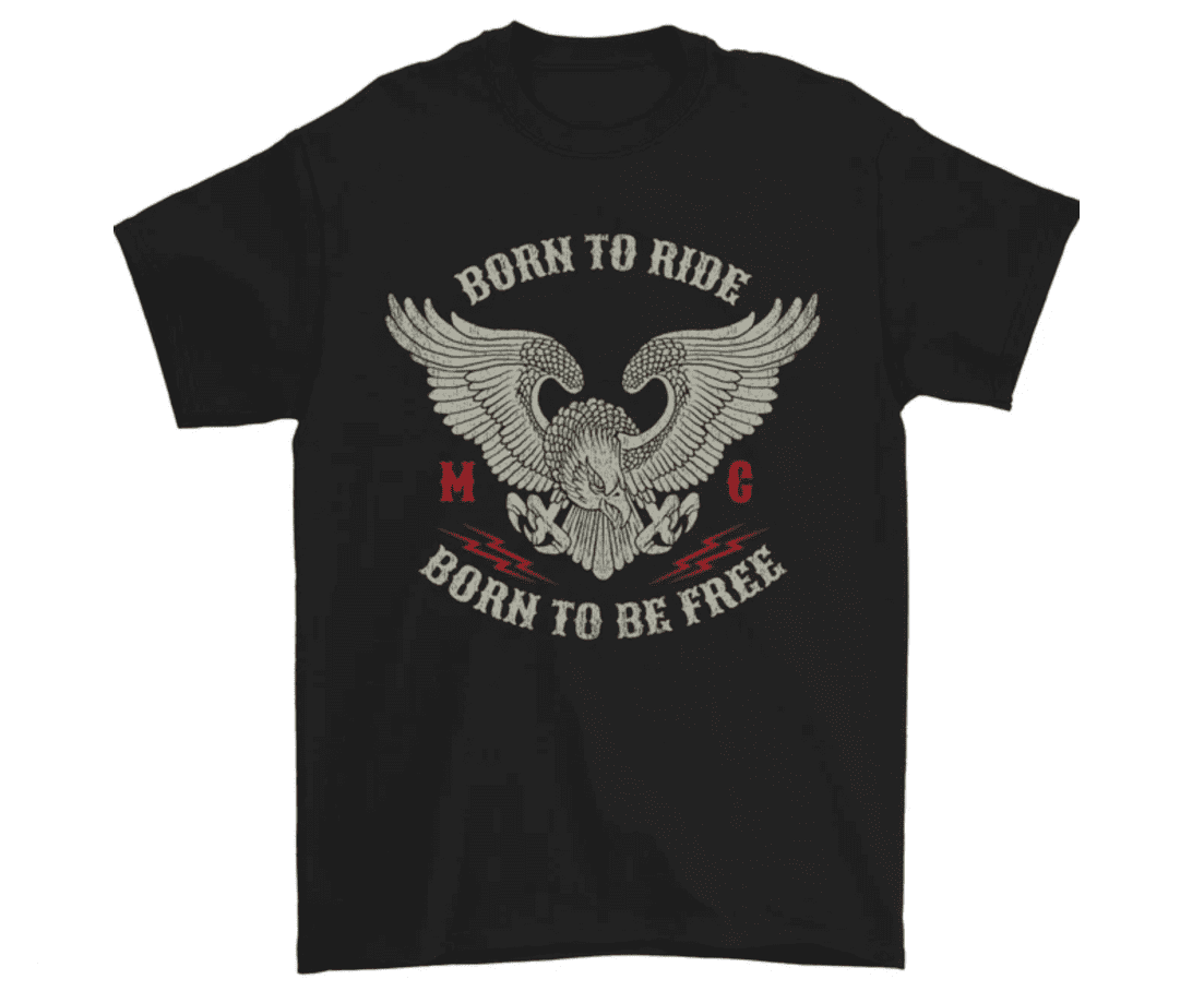 Born To Ride Biker Motorcycle Motorbike Mens S-5Xl Shirt - Walmart.com