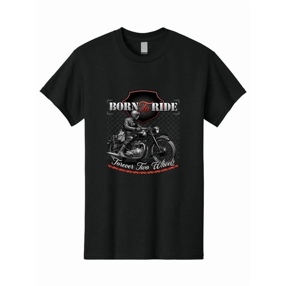 Born To Ride Motorcycle Vintage Biker Chopper Engine Cruiser Tee Unisex ...