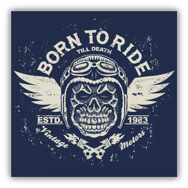 Born To Ride Slogan Sticker Phone Decal Water Bottle Stickers Car ...