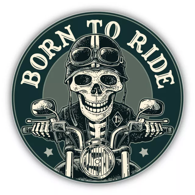 Born To Ride Sticker Phone Decal Water Bottle Stickers Car Decals ...