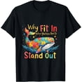Born To Stand Out Autism Whale Why Fit In When You Were T-Shirt ...