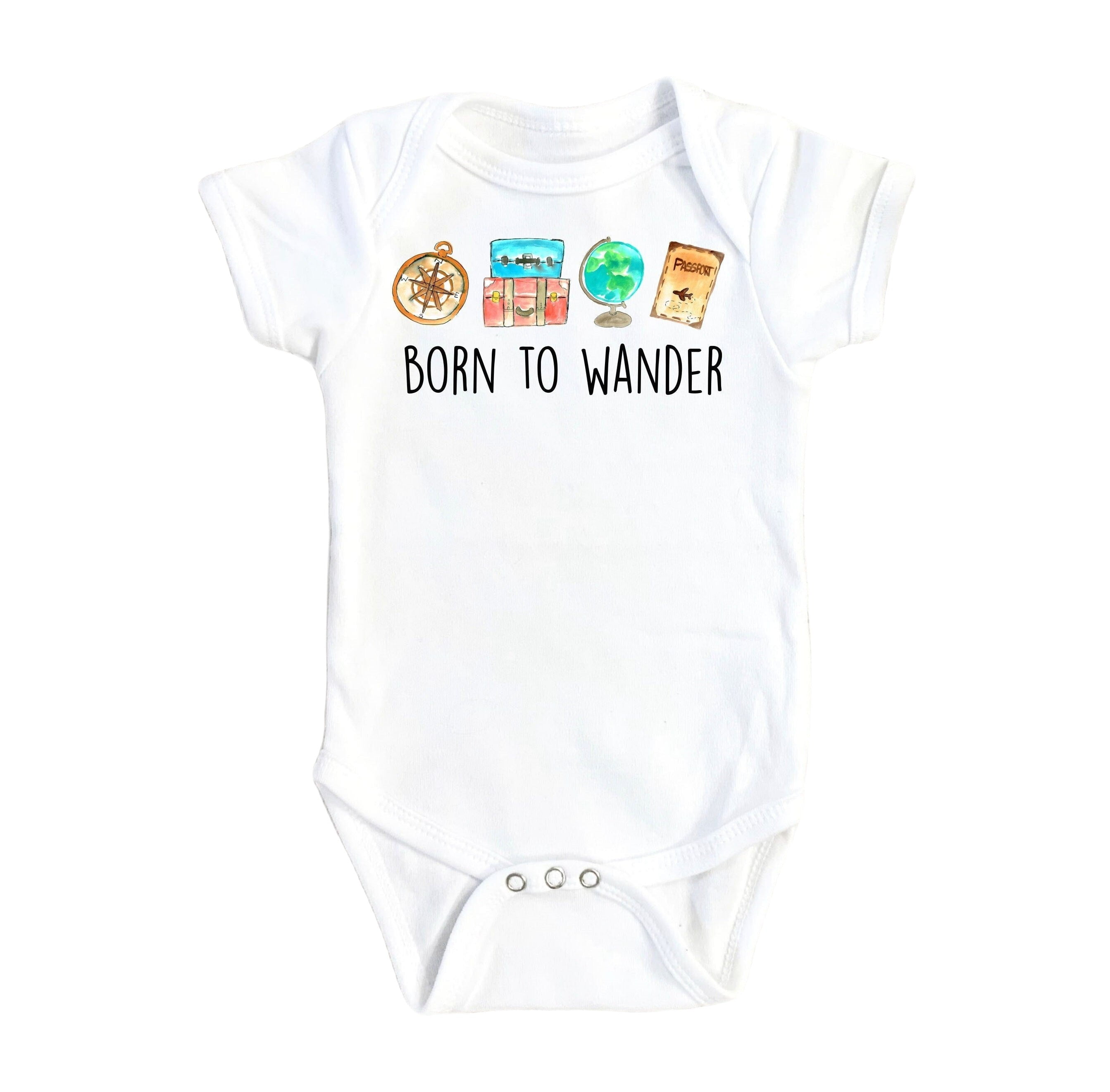 Born To Wander - Baby Boy Girl Clothes Infant Bodysuit Funny Cute Newborn - Walmart.com