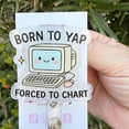 Born To Yap Funny Nurse Badge Reel, Sarcastic badge holder for keys ...