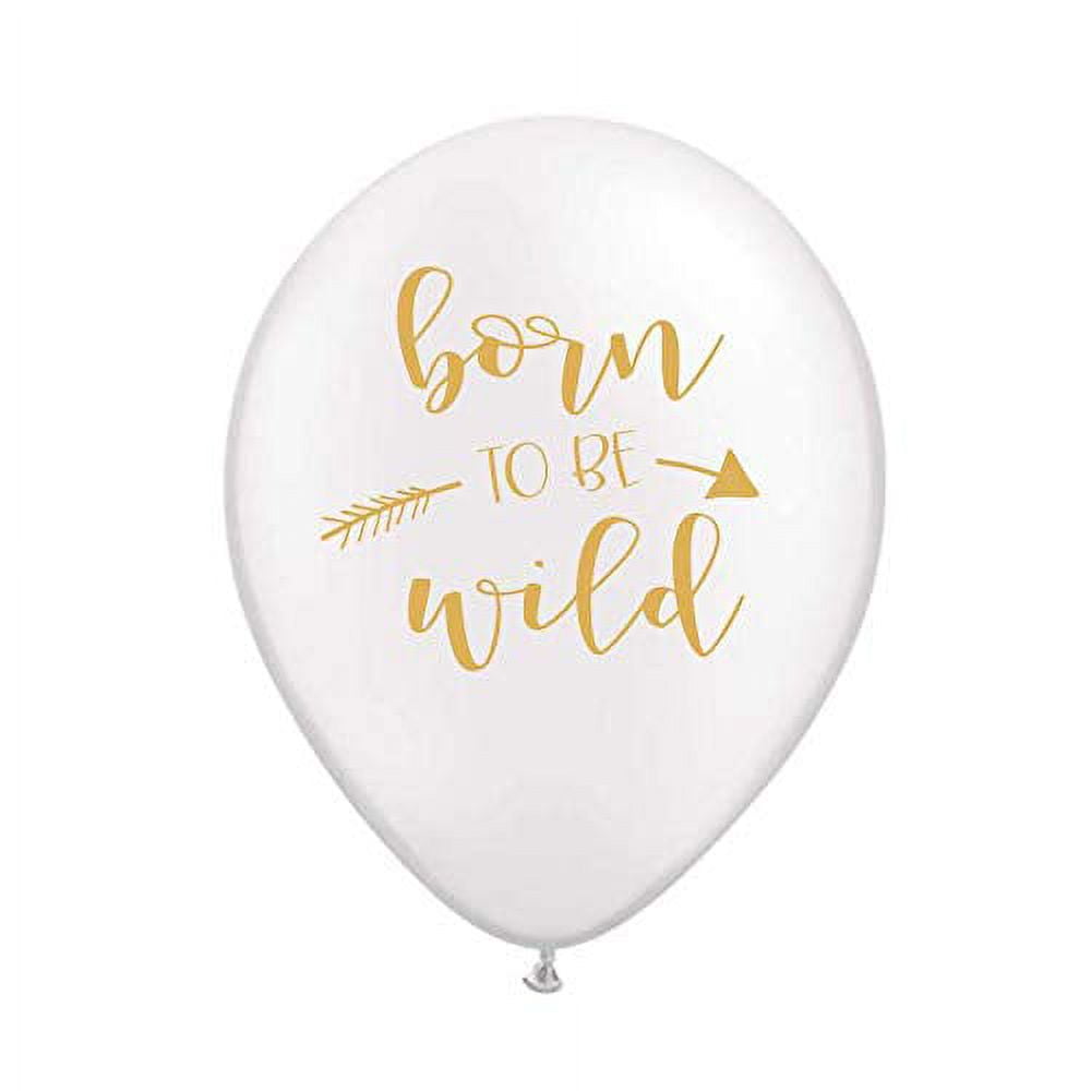 Born to be Wild CM31 Balloons, Set of 3 White Born to be Wild Balloons ...