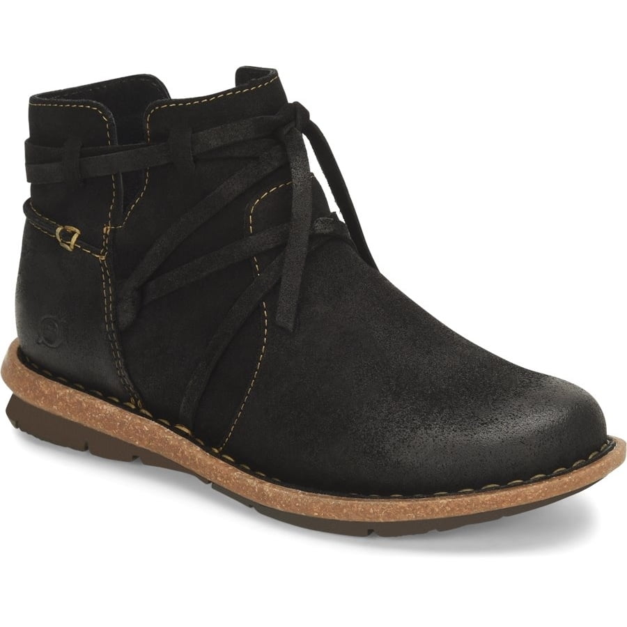 Born Women's Tarkiln Boot Black Distressed Leather - BR0013609 BLACK ...