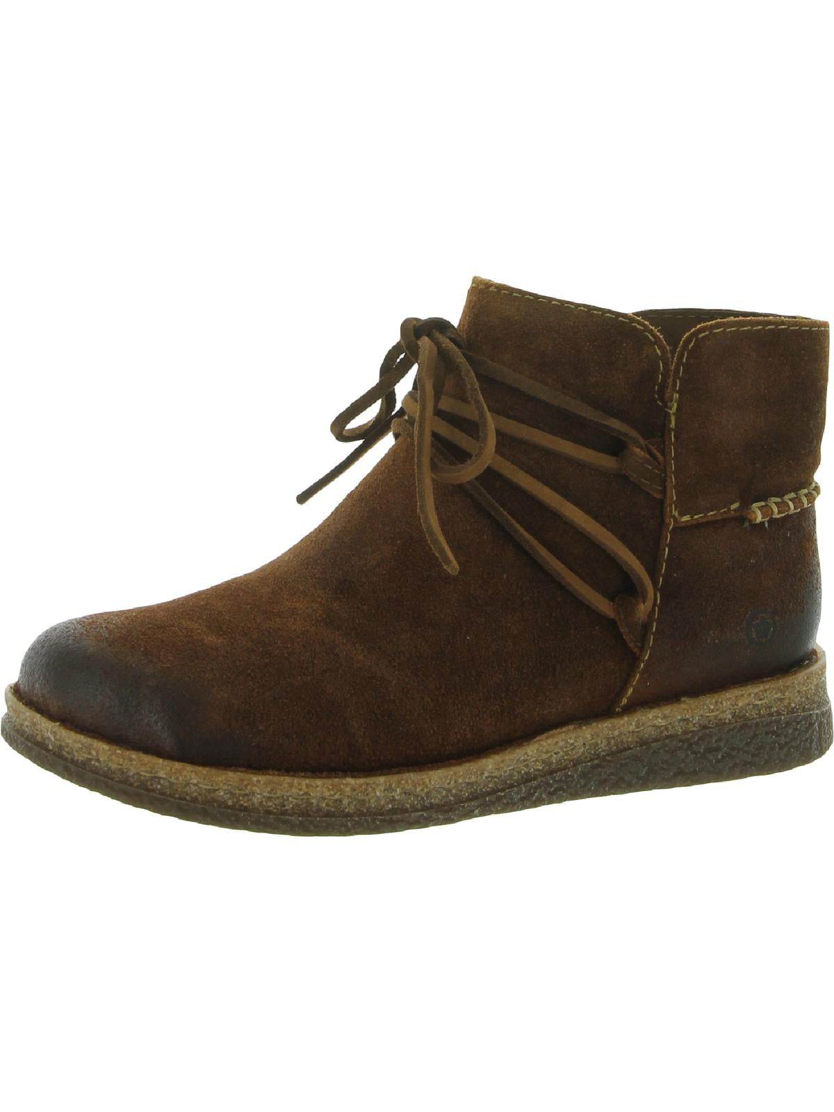 Born Womens Calyn Leather Slip On Ankle Boots Brown 6.5 Medium (B,M ...