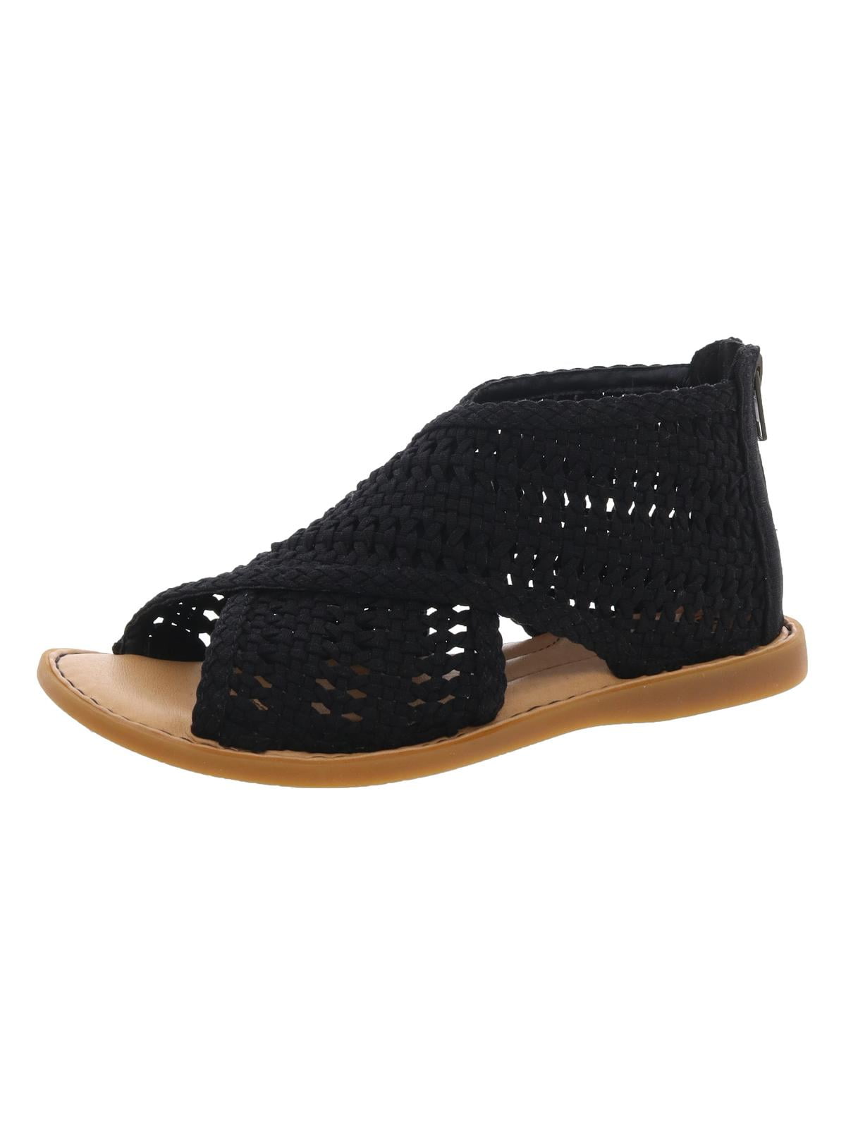 Born Womens Iwa Mac Braided Canvas Gladiator Sandals - Walmart.com