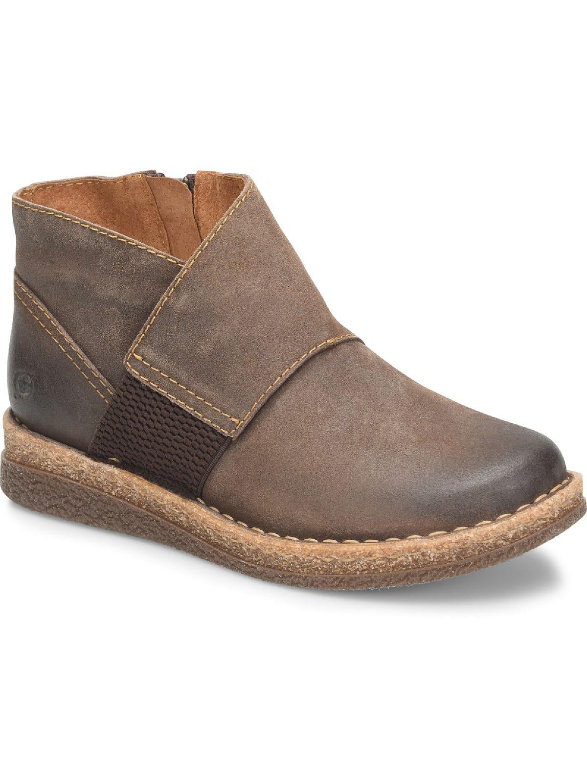 Born Womens Tora Leather Casual Ankle Boots - Walmart.com