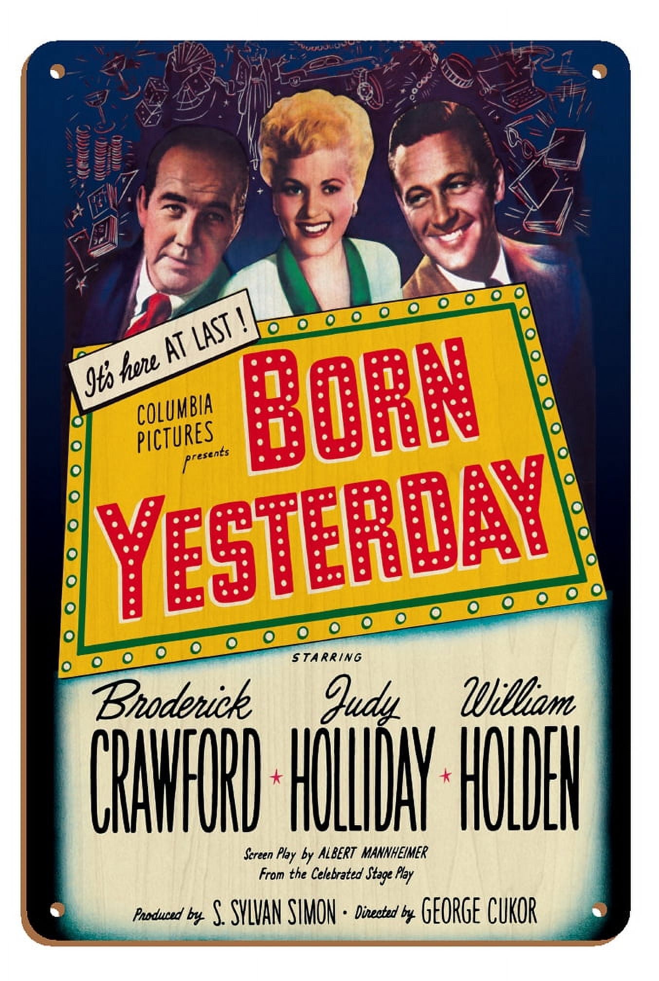 Born Yesterday - Starring Broderick Crawford Judy Holliday and William ...