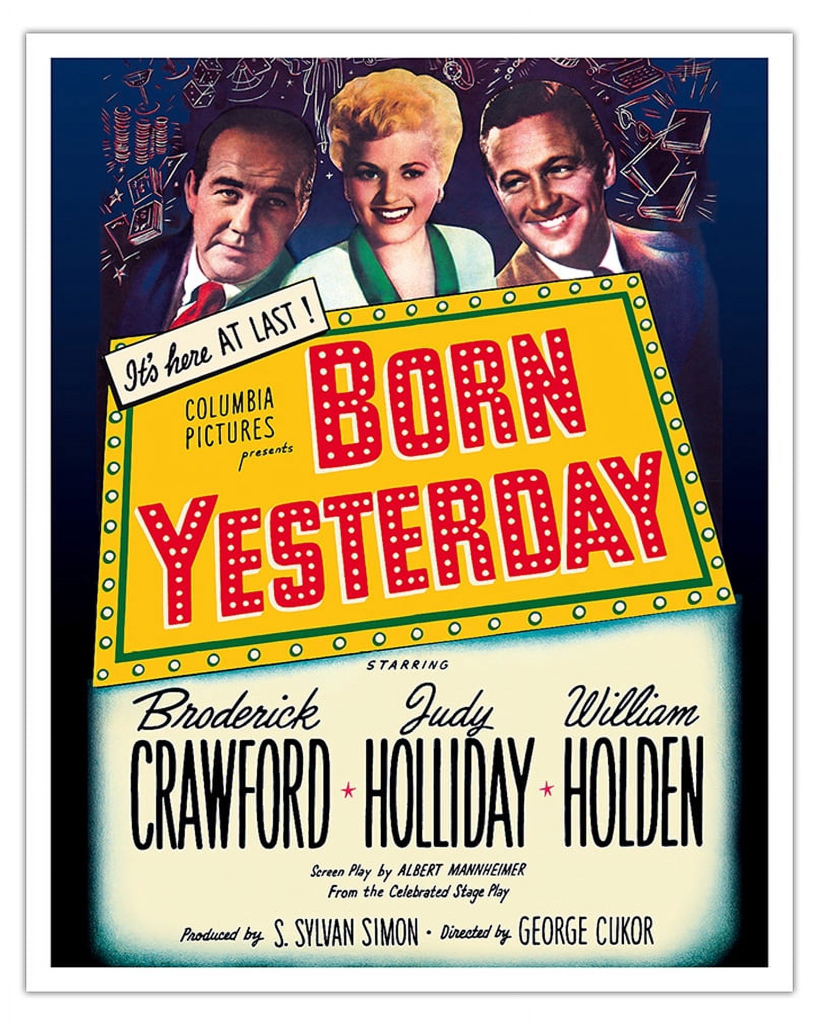 Born Yesterday - Starring Broderick Crawford Judy Holliday and William ...