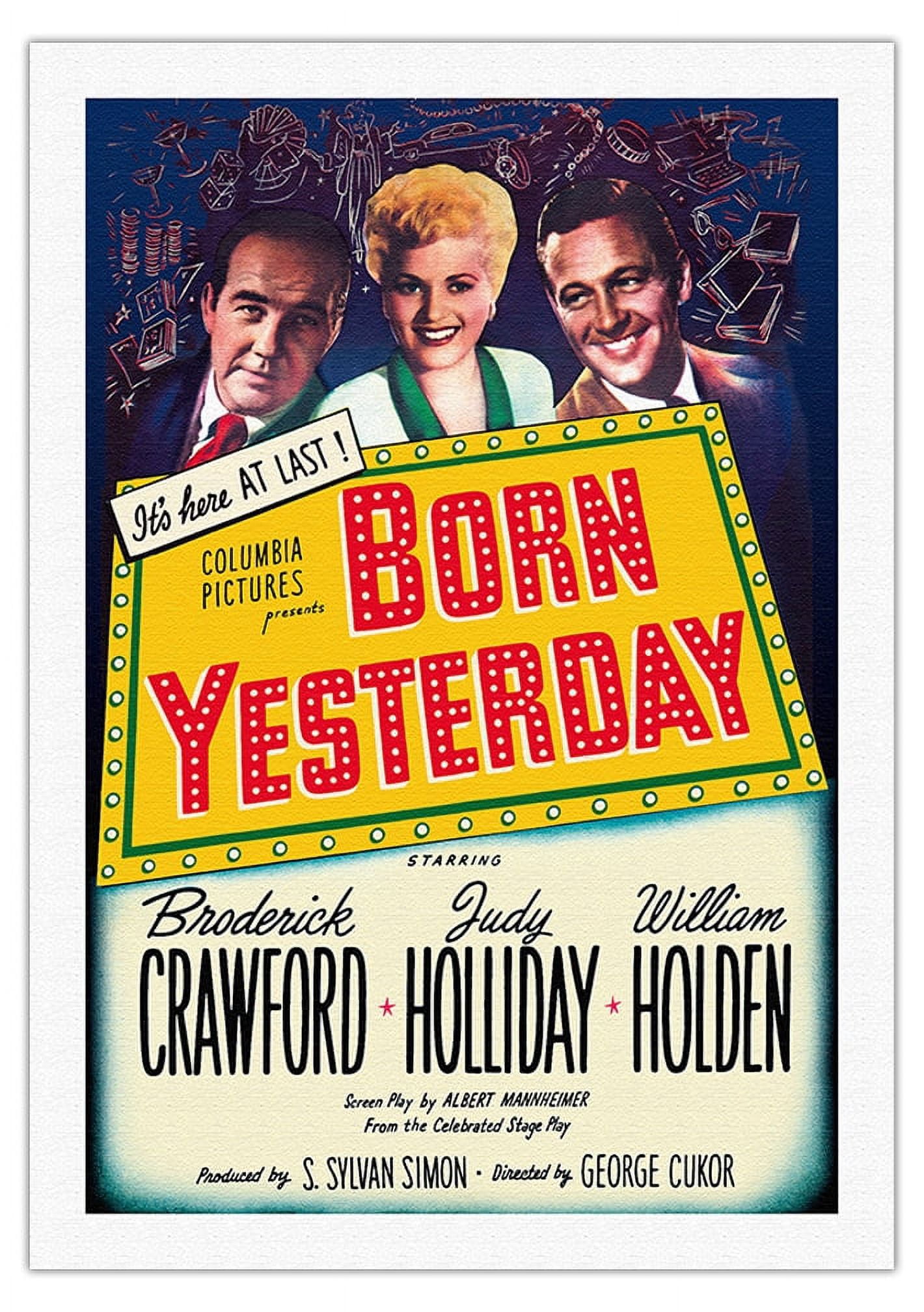 Born Yesterday - Starring Broderick Crawford Judy Holliday and William ...