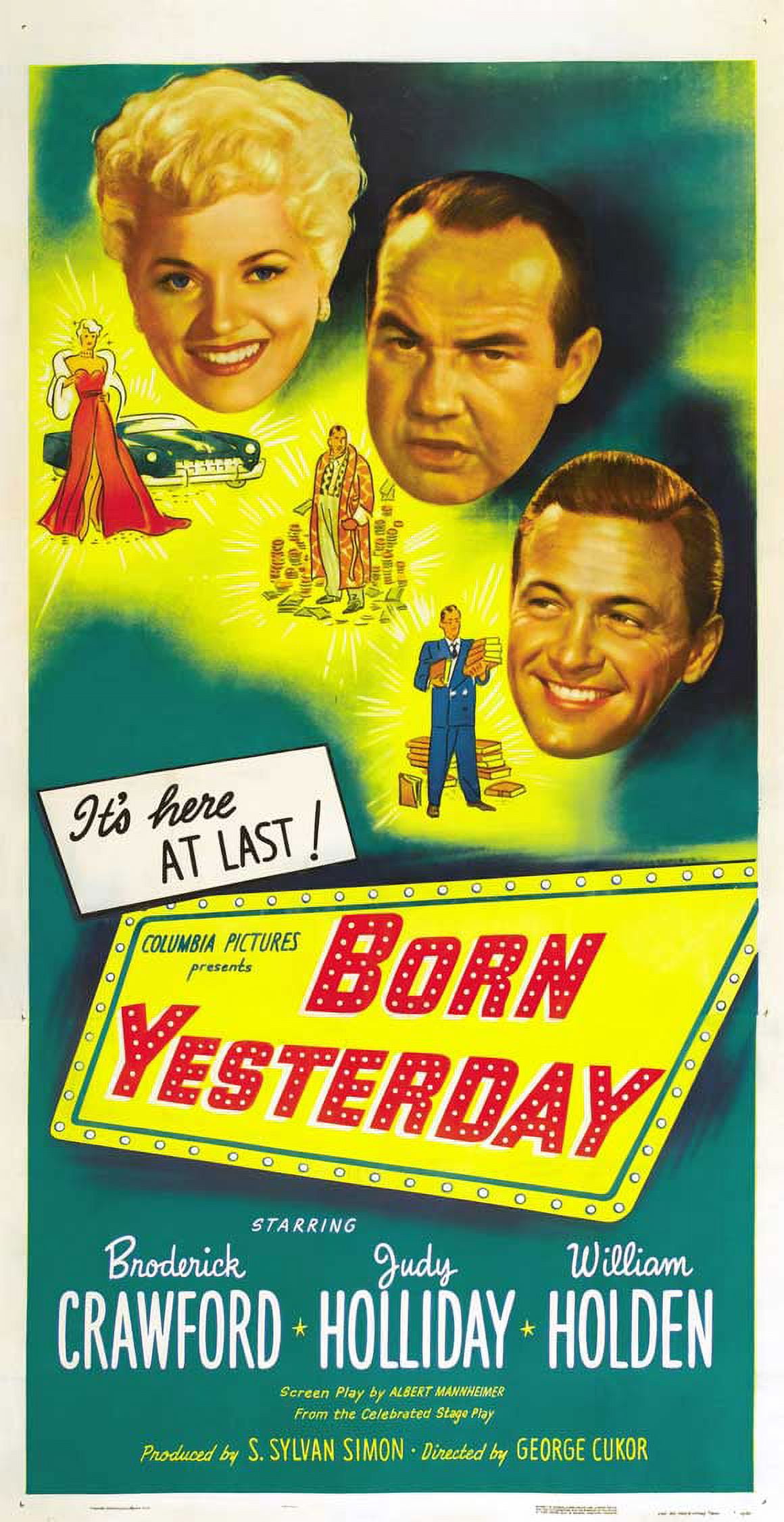 Born Yesterday - movie POSTER (Style A) (11" x 17") (1951) - Walmart.com