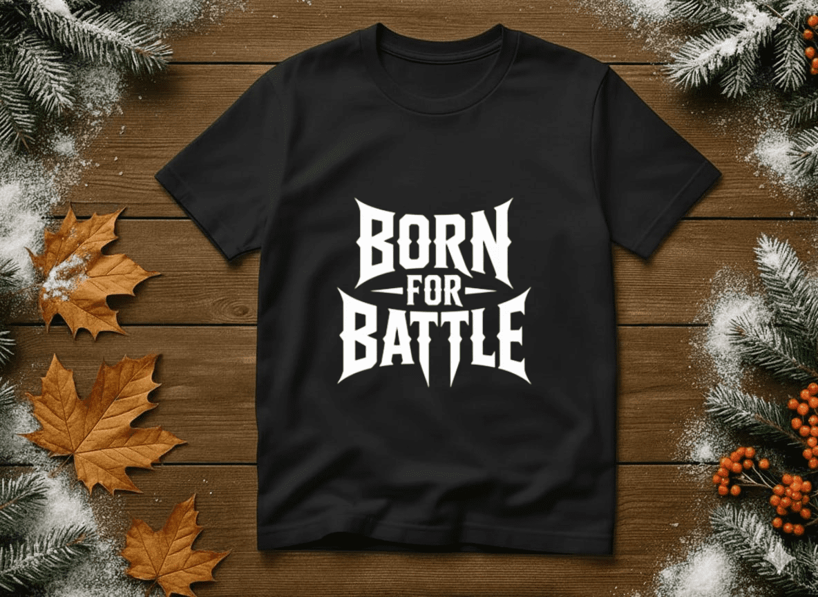 Born for Battle Brave Fighter Heroic Warrior Motto Art Unisex T-Shirt ...